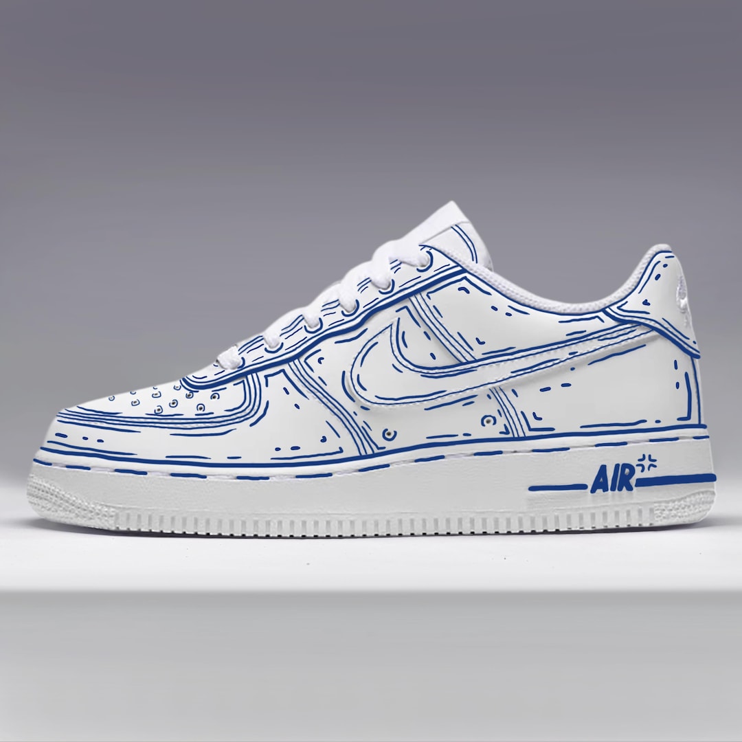 Custom Air Force 1 Hand-painted Shoes Air Force Ones Sneakers Baseball ...