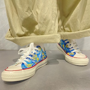 Custom Converse Sneaker-van Gogh Starry Night Theme,hand Painted Art ...