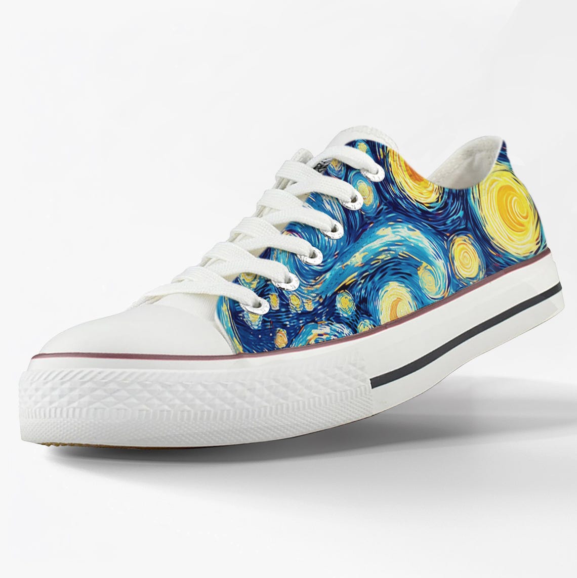 Custom Converse Hand Painted Converse Men's and Women's Sneakers Low ...