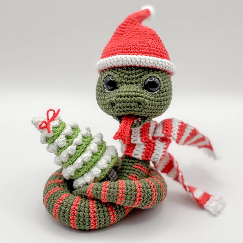 Crochet Snake Pattern, New Year Snake Toy, Amigurumi Crochet Pattern ...