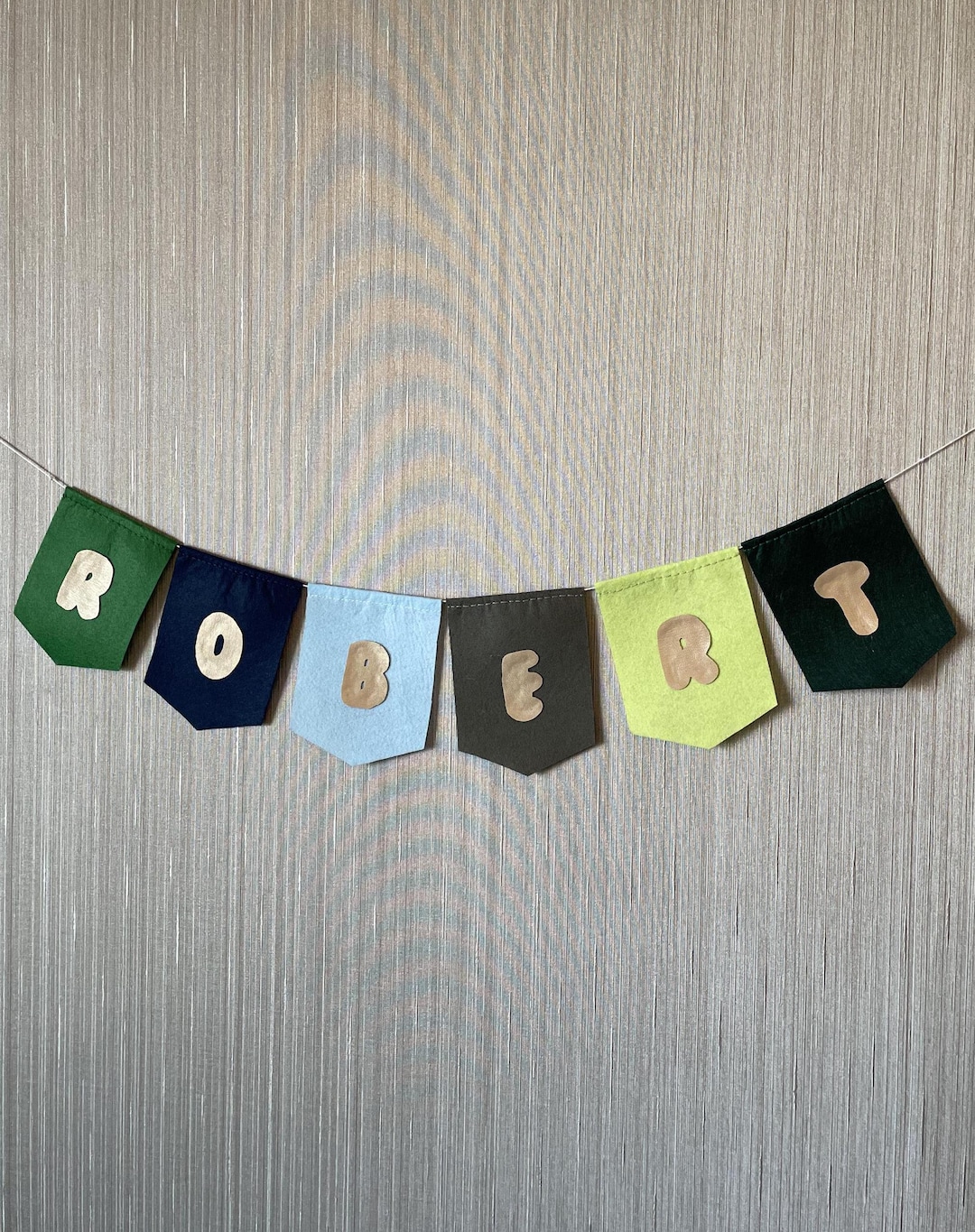 Felt Name Banner, Name Garland, Felt Flag Name Banner, Custom Felt Flag ...