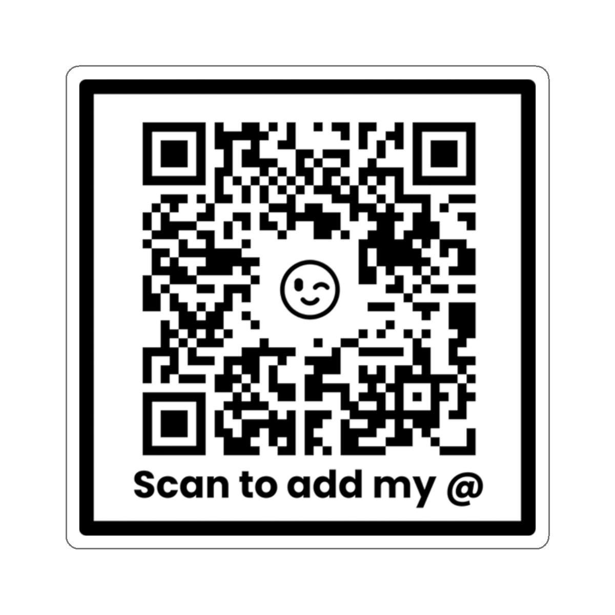 Funny Couple 'no GOD Please NO' Meme QR Code Prank Kiss-cut Stickers ...