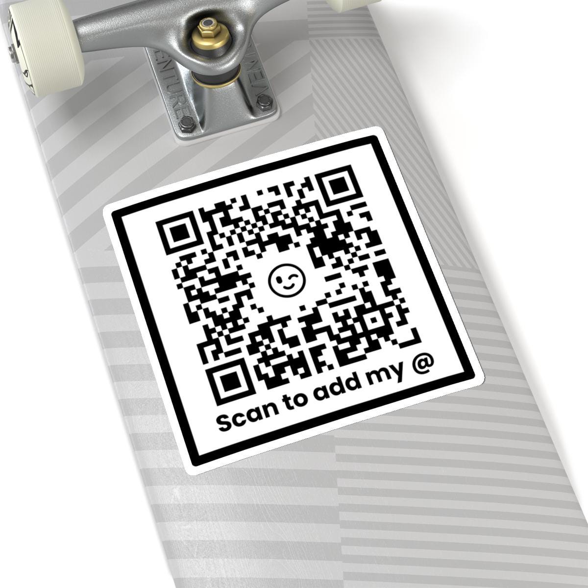 Funny Couple 'no GOD Please NO' Meme QR Code Prank Kiss-cut Stickers ...