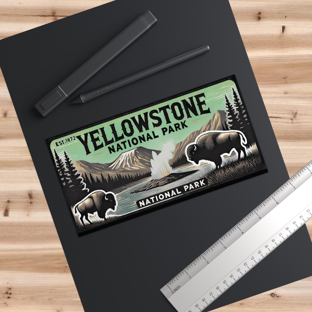 Yellowstone National Park Bumper Stickers - Outdoor Adventure Travel ...