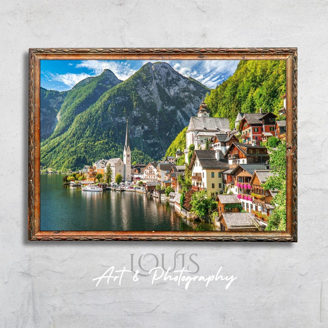 Hallstatt Wall Art Stunning Digital Download Print of Iconic Village ...
