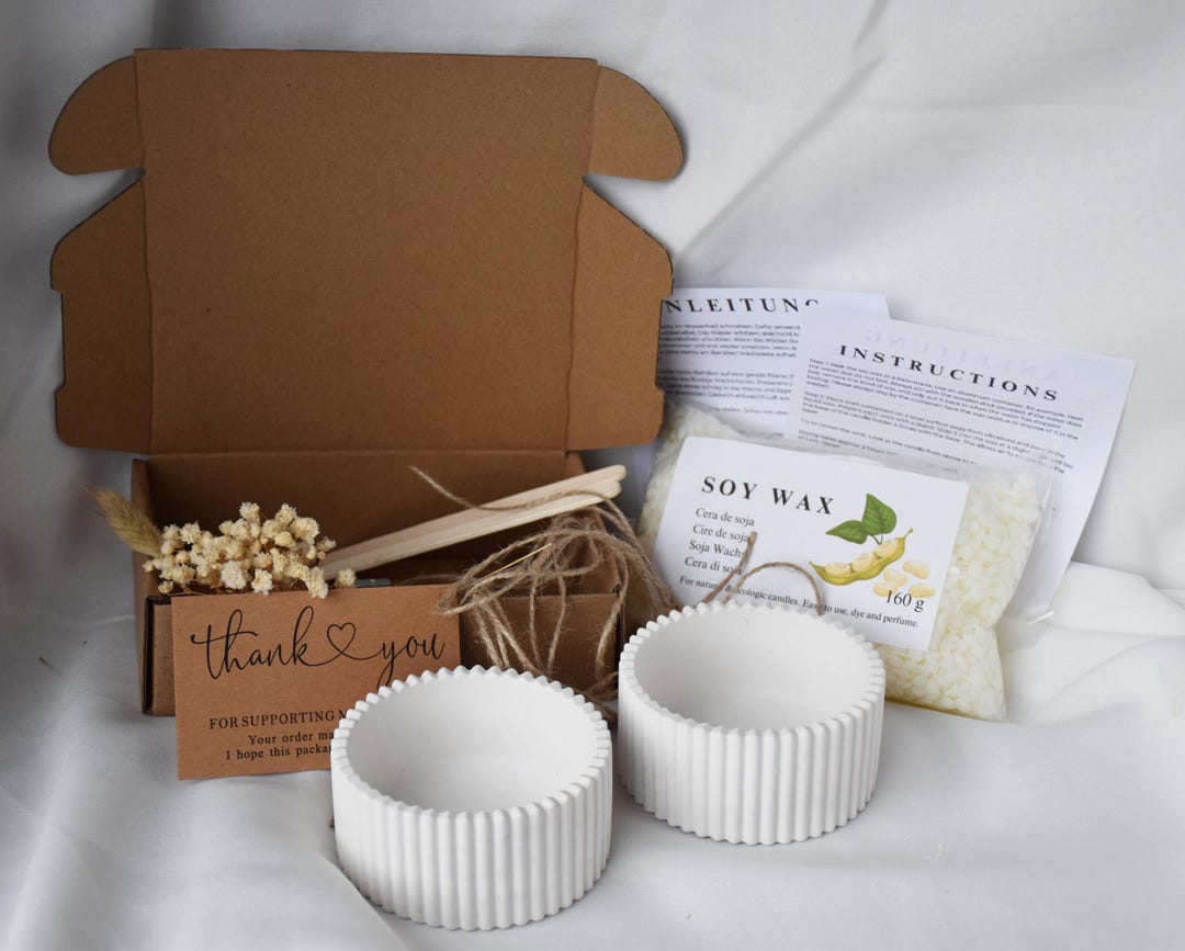 DIY Kerzenherstellung Kit mit Gefäßen I Kerzen selber machen I ...