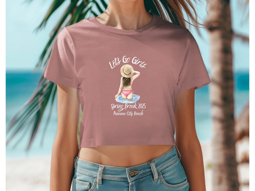 Custom Girls Beach Trip Tank Personalized Bachelorette Crop Destination ...