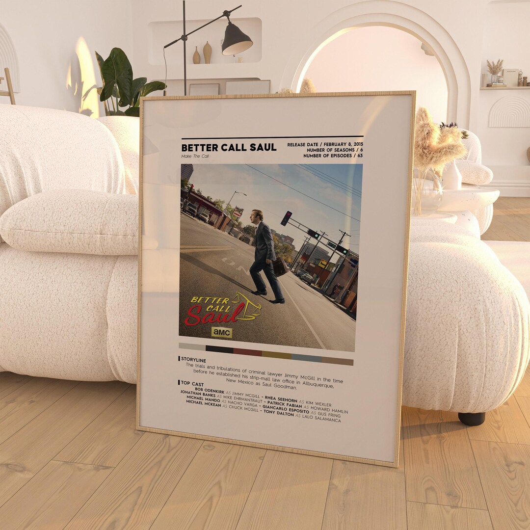 Better Call Saul TV Show Poster / TV Show Poster / Poster Print / Wall ...
