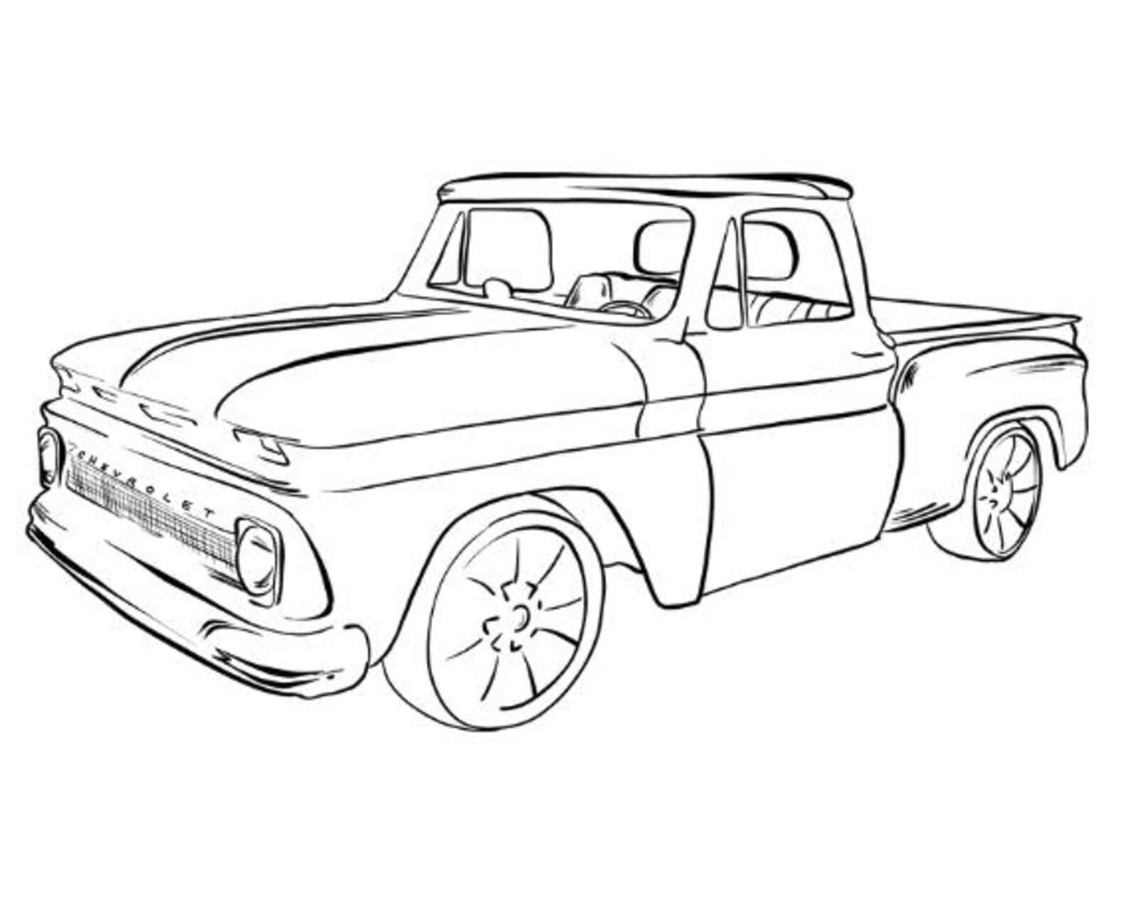 Hand-drawn Car Art Unique Hand-drawn Illustration, Personalized Digital ...