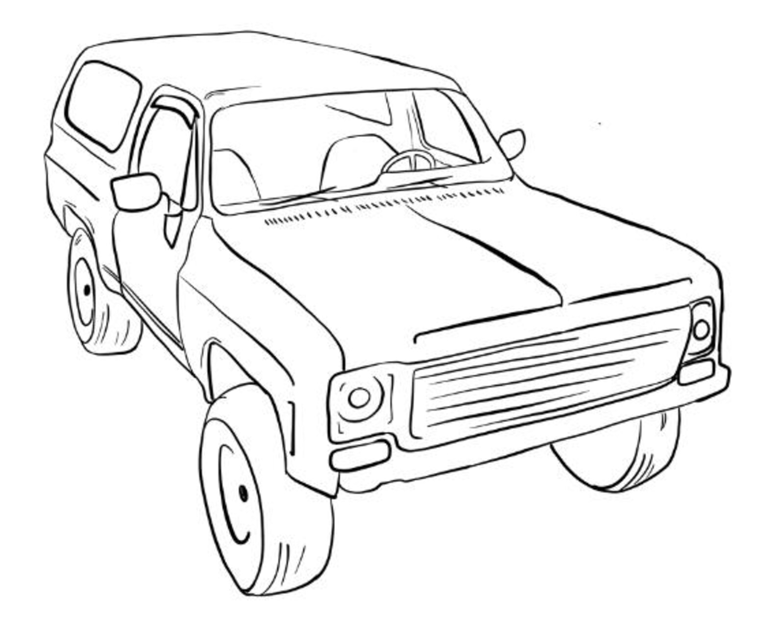 Hand-drawn Car Art Unique Hand-drawn Illustration, Personalized Digital ...