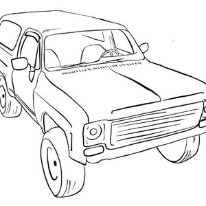 Hand-drawn Car Art Unique Hand-drawn Illustration, Personalized Digital ...