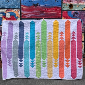 Prism Quilt Pattern: Modern Rainbow Geometric Design (PDF Download) - Etsy