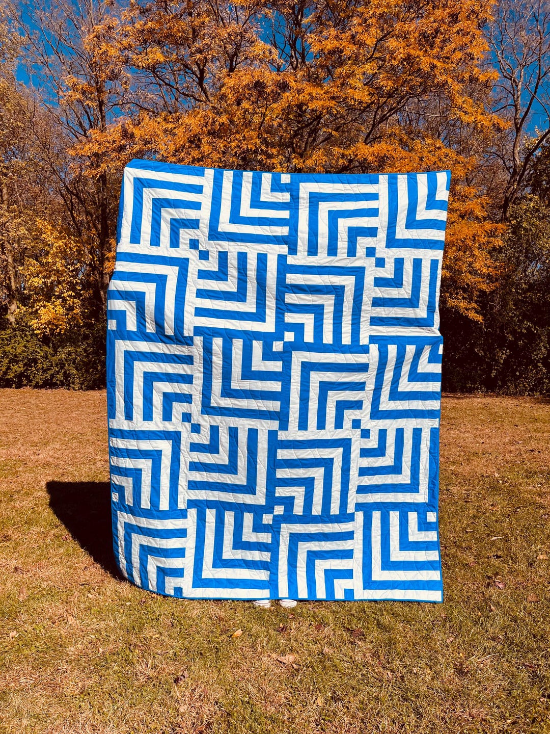 Opti Quilt Pattern: Modern Optical Illusion Blanket (instant Download ...