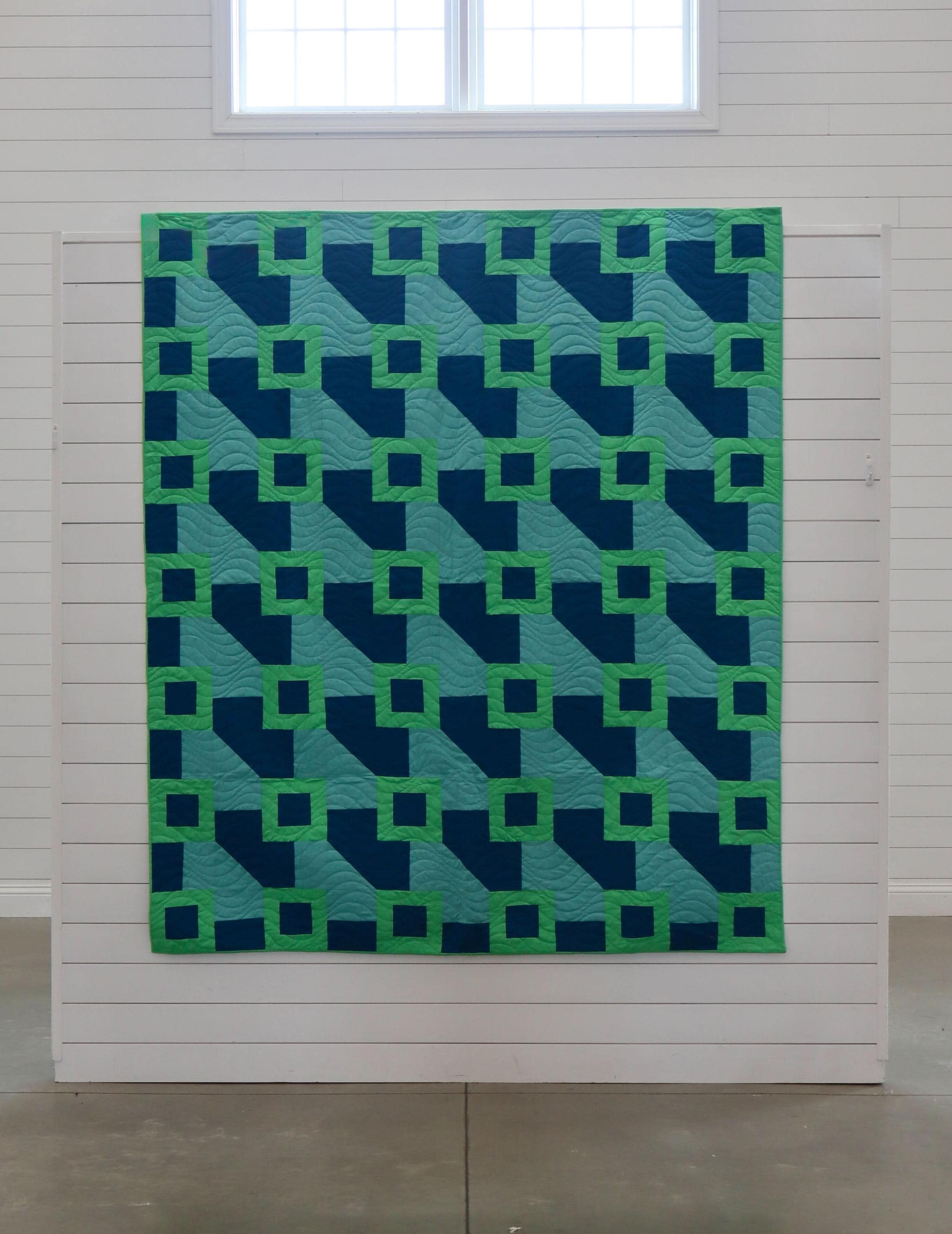 Aurora Quilt Pattern - Modern Geometric Blanket, Multiple Sizes ...
