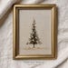 Charming French Country Christmas Tree Painting Print - Vintage Neutral ...