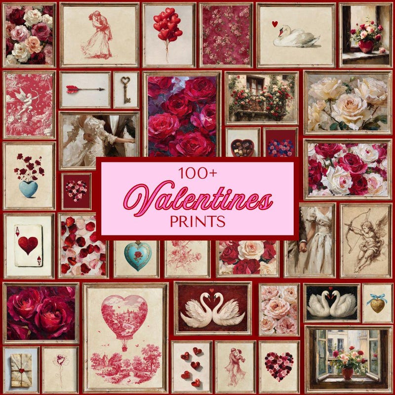 Valentine Poster Bundle - Etsy