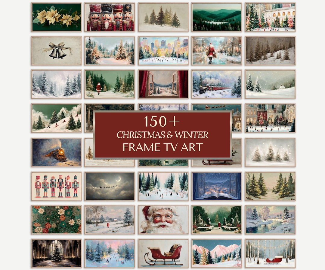 Frame TV Christmas & Winter Art Bundle - 150+ Rustic Landscapes ...