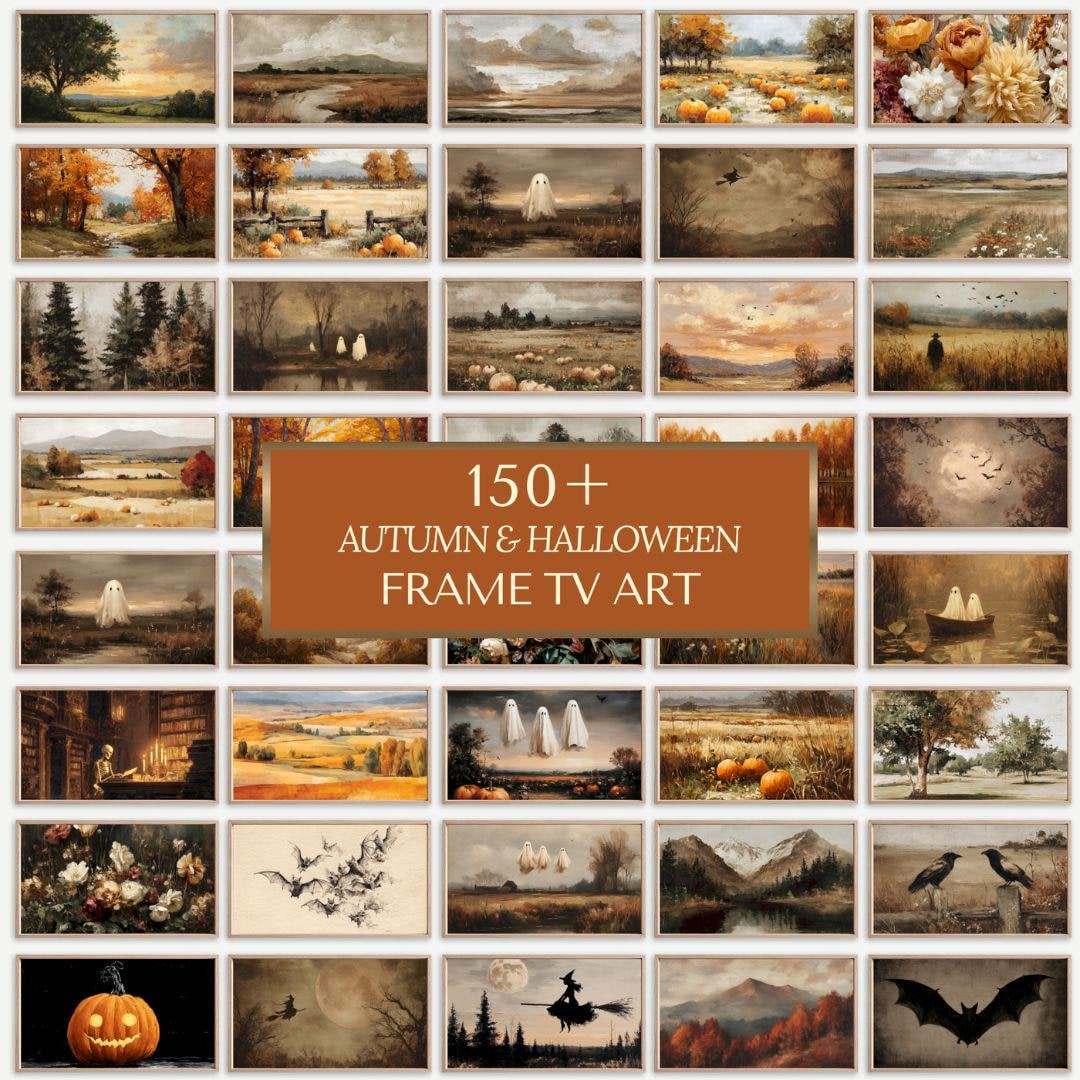 Autumn + Halloween Frame TV Art Bundle - 150+ Rustic Fall Landscapes ...