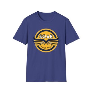 Soar T-shirt, Isaiah 40:31, Wings Like an Eagle, Inspirational Christian Tee, Religious Unisex ...