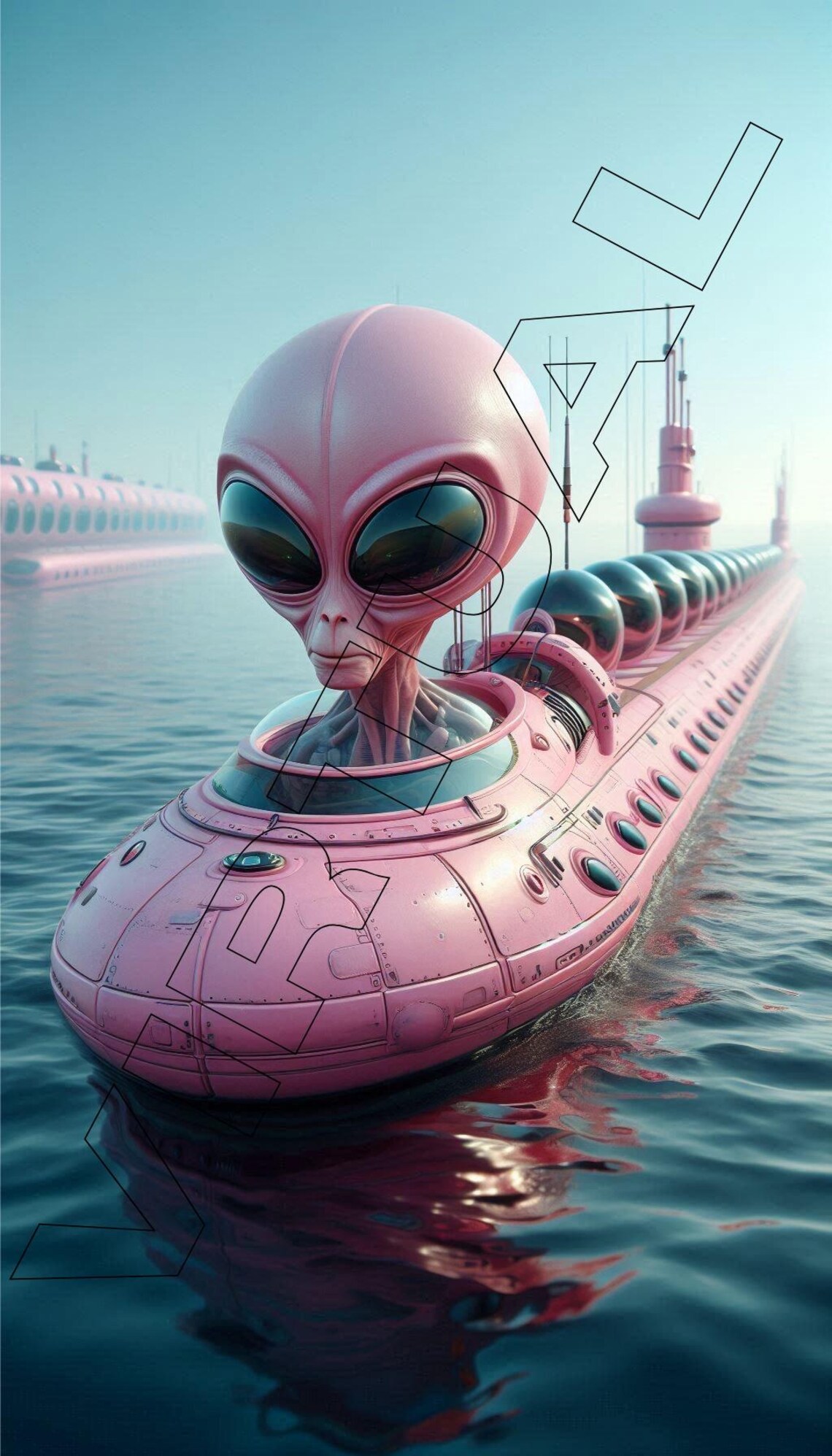 Alien Submarine Art - Etsy