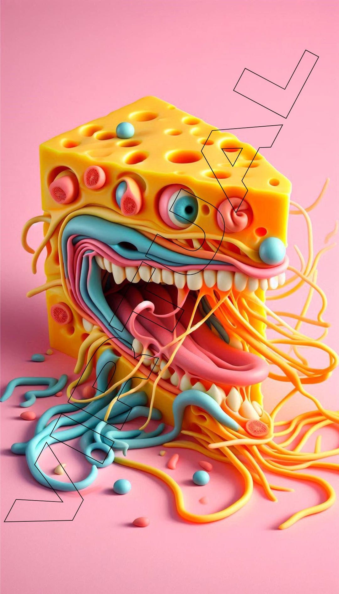 Surrealism Cheese Art - Etsy