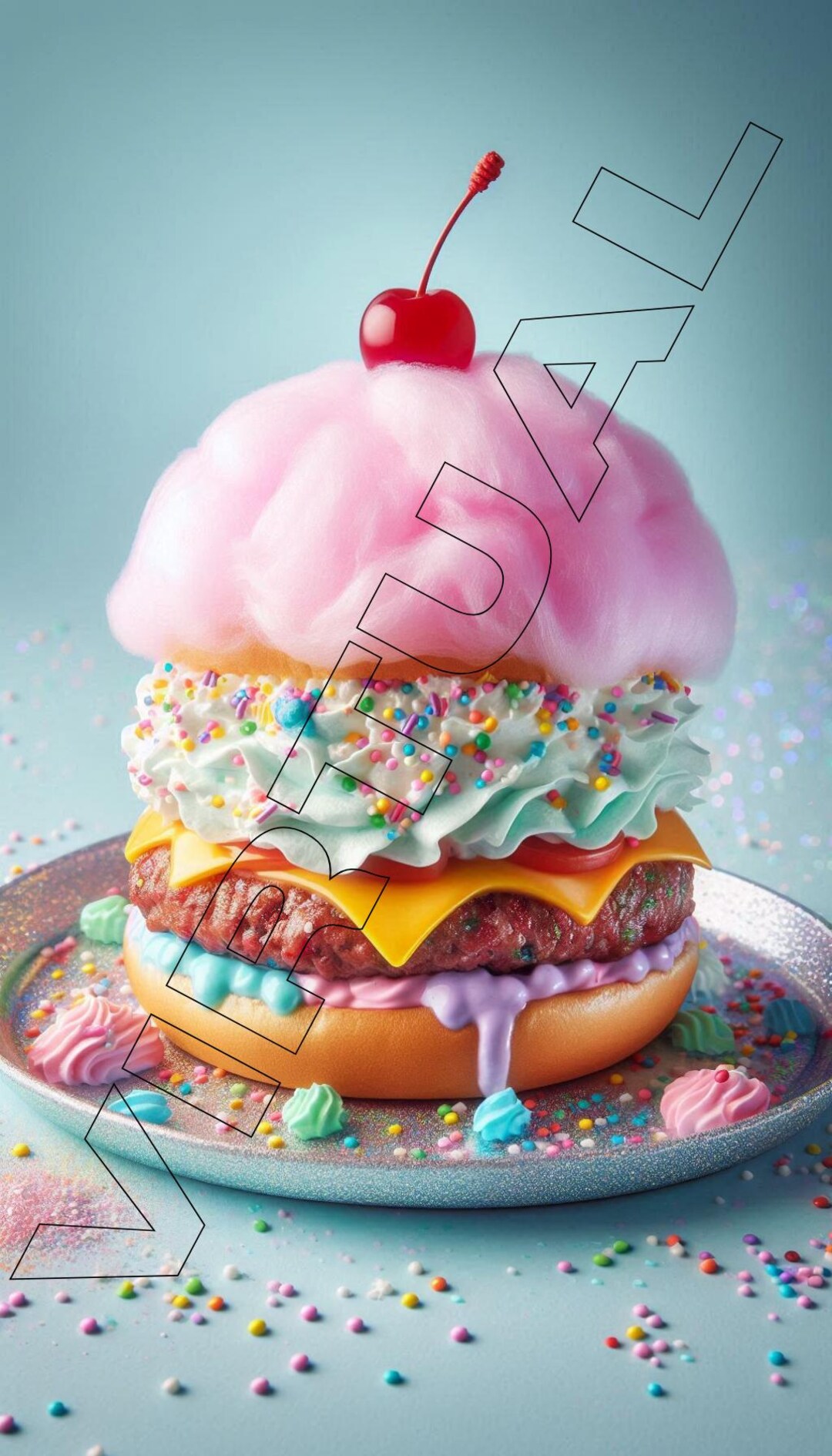 Surrealism Floss Burger - Etsy