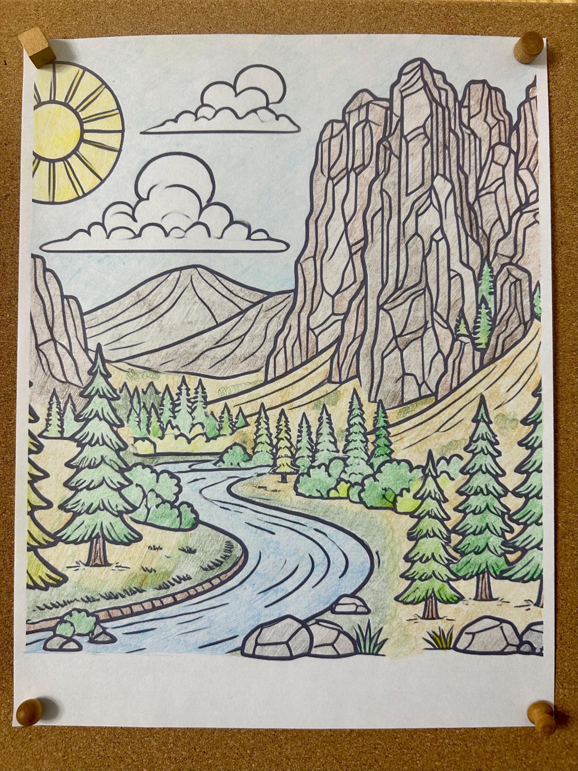 Smith Rock Oregon Coloring Sheet for Kids - Etsy