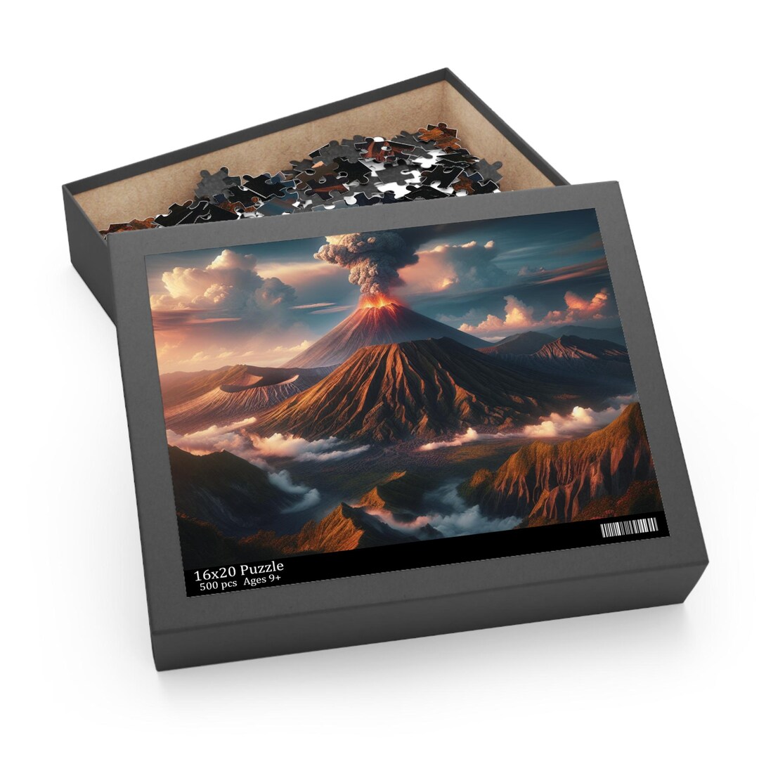 Puzzle Volcano (120, 252, 500-piece) - Etsy