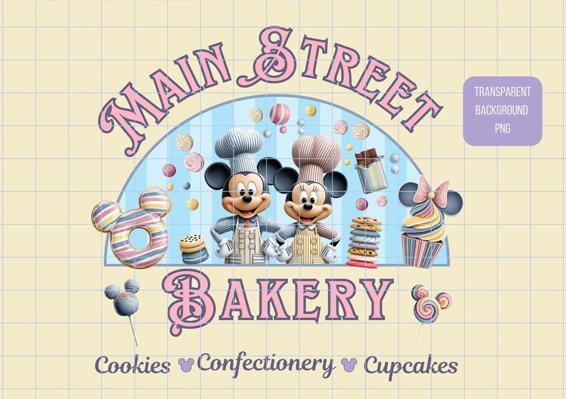 Main Street Bakery PNG, Disney Clipart, Transparent PNG for T-shirts ...