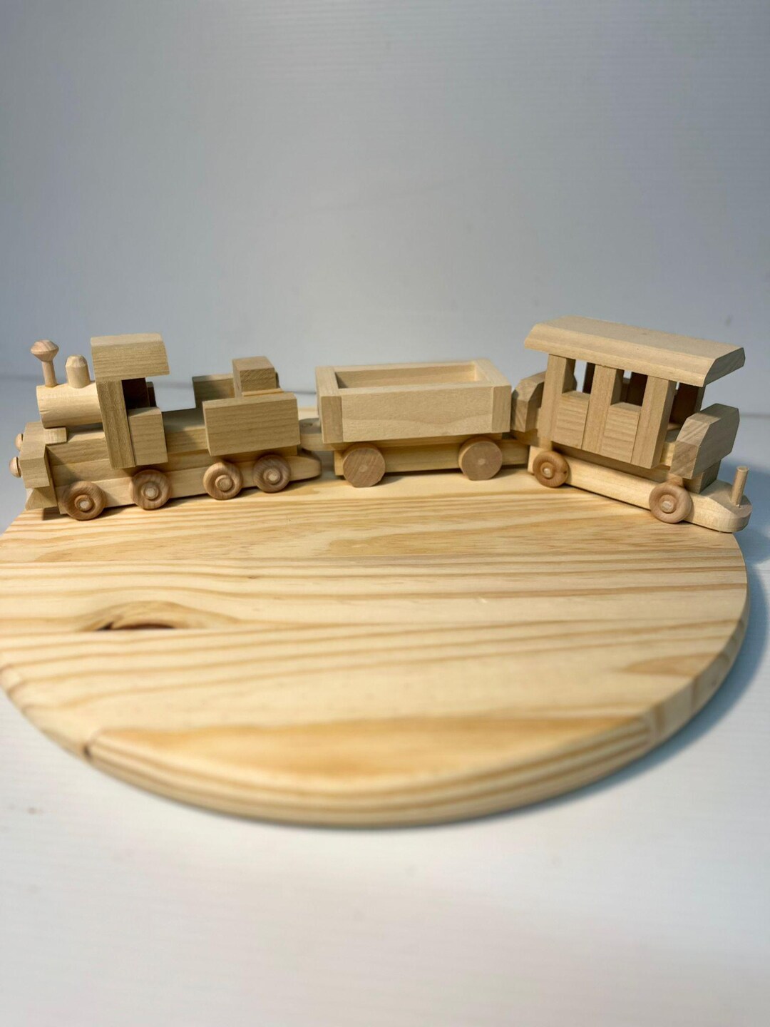 Custom Handmade 3 Train Combo Set - Engine, Rail Car, and Caboose ...
