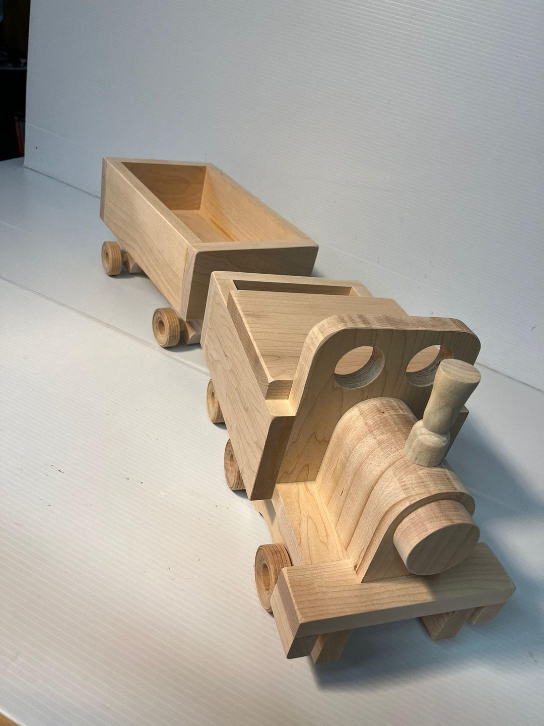 Custom Handmade Ride-on Kids 2 Train Combo Set - Engine and Cargo Car ...