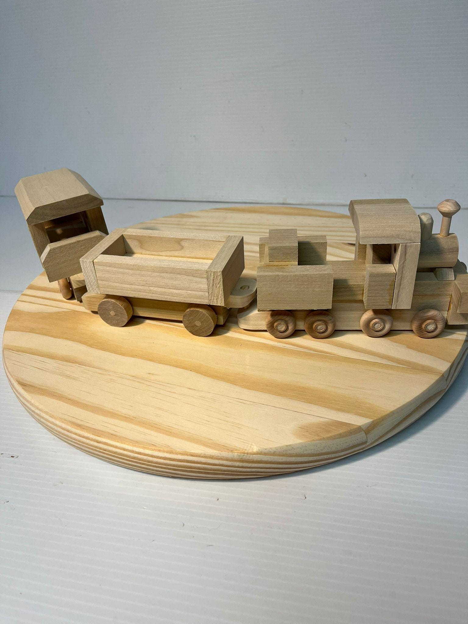 Custom Handmade 3 Train Combo Set - Engine, Rail Car, and Caboose ...