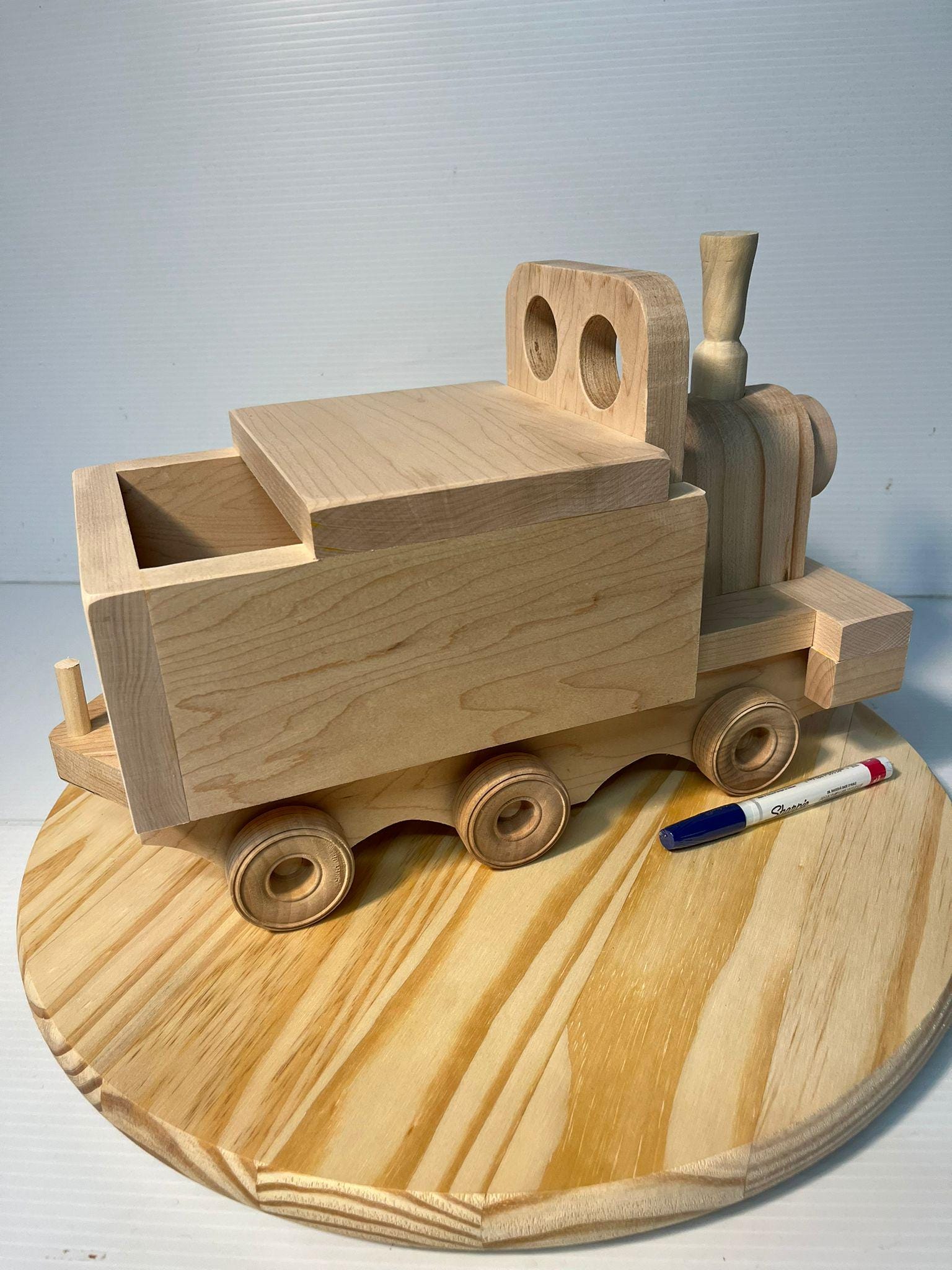 Custom Handmade Ride-on Kids 2 Train Combo Set - Engine and Cargo Car ...