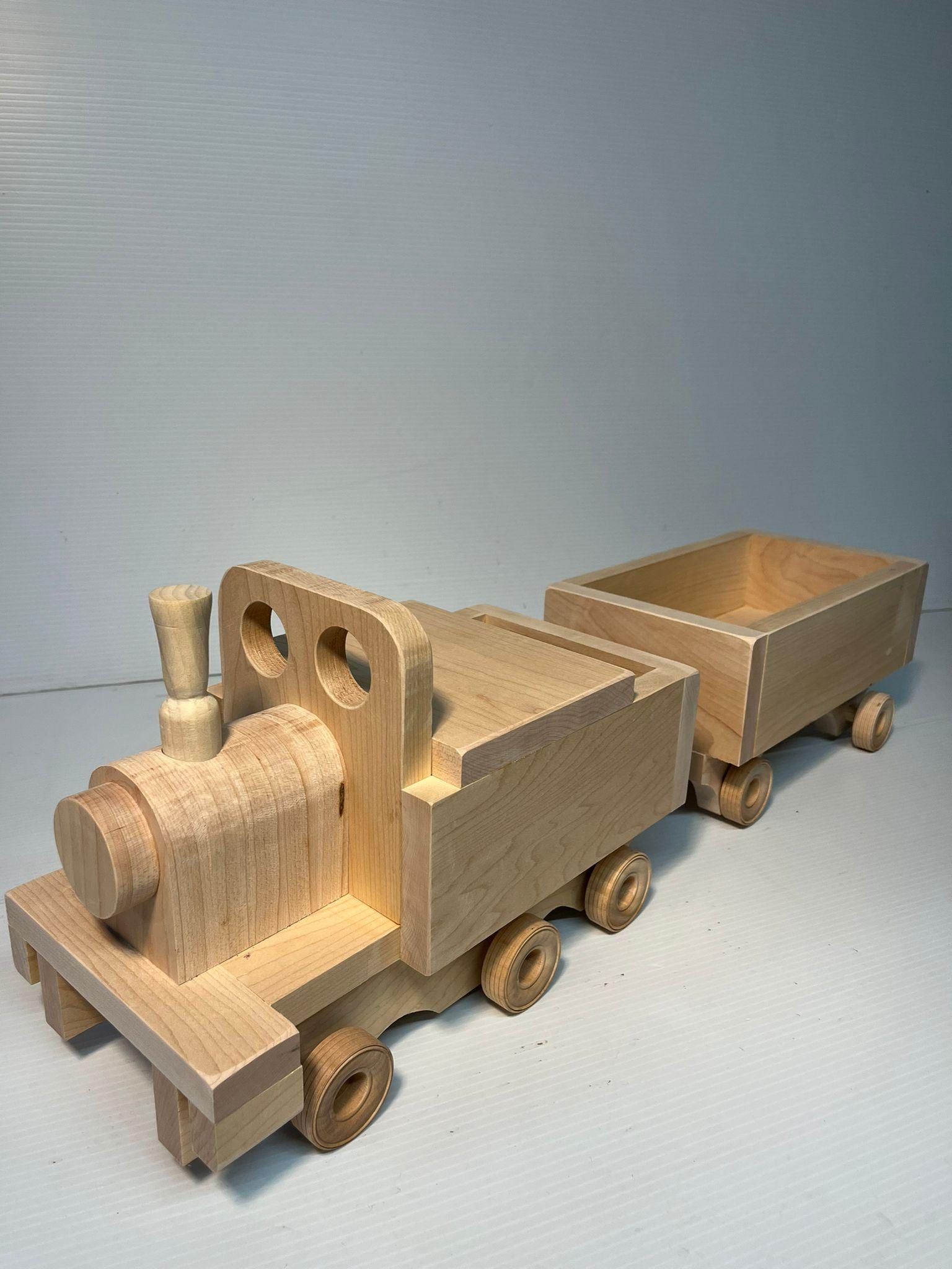 Custom Handmade Ride-on Kids 2 Train Combo Set - Engine and Cargo Car ...