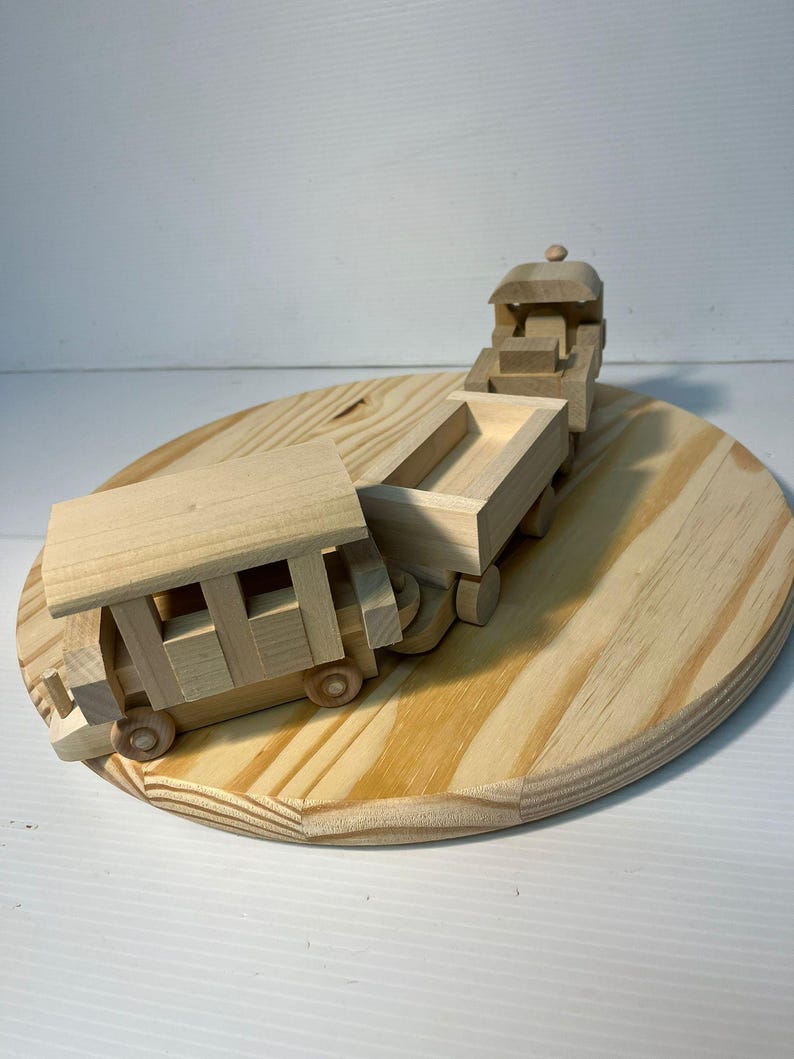 Custom Handmade 3 Train Combo Set - Engine, Rail Car, and Caboose ...