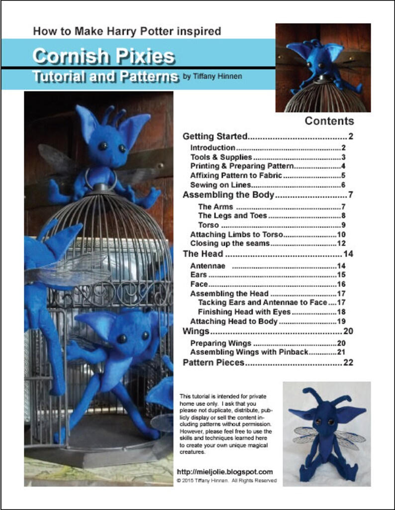 How to Make Cornish Pixies PDF Tutorial Pattern and - Etsy Australia