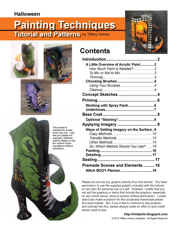 How to Create Vintage-looking Halloween Scenes PDF Tutorial | Etsy