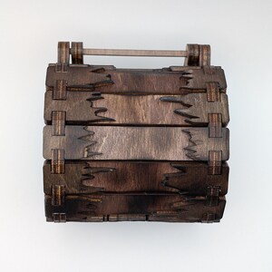 Mimic Dice Box - Handmade Wood Treasure Chest for Dnd, Rpgs, Decor, D20 ...