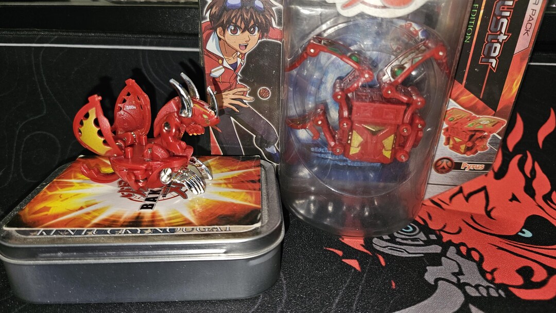 Bakugan Gundalian Invaders Lumino Dragonoid + Explosix Gear NIP Combo ...