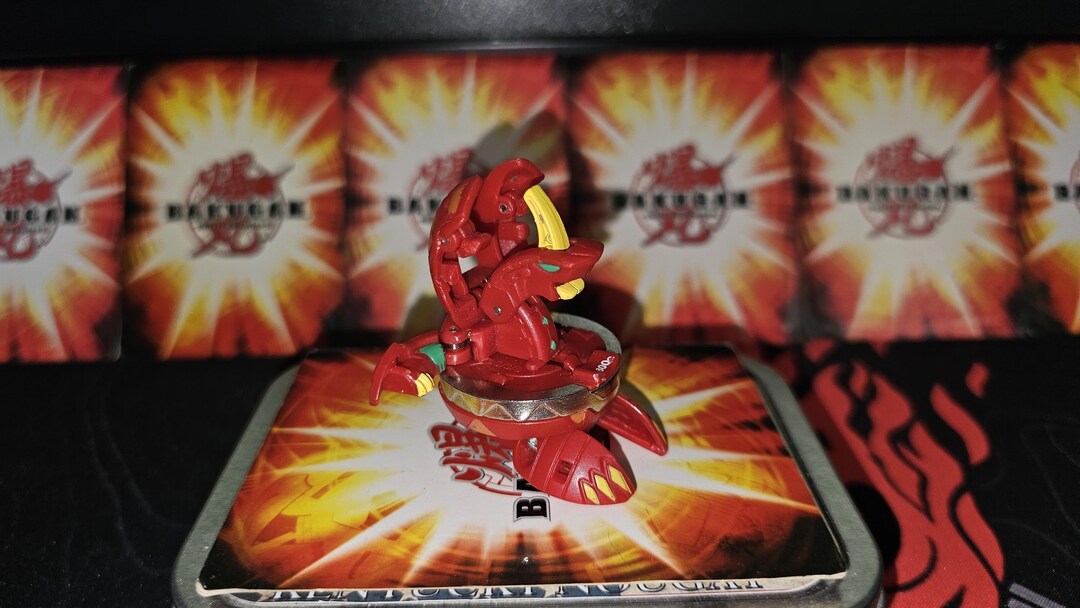 Bakugan Pyrus Alpha Hydranoid Heavy Metal 800G Special Attack read ...
