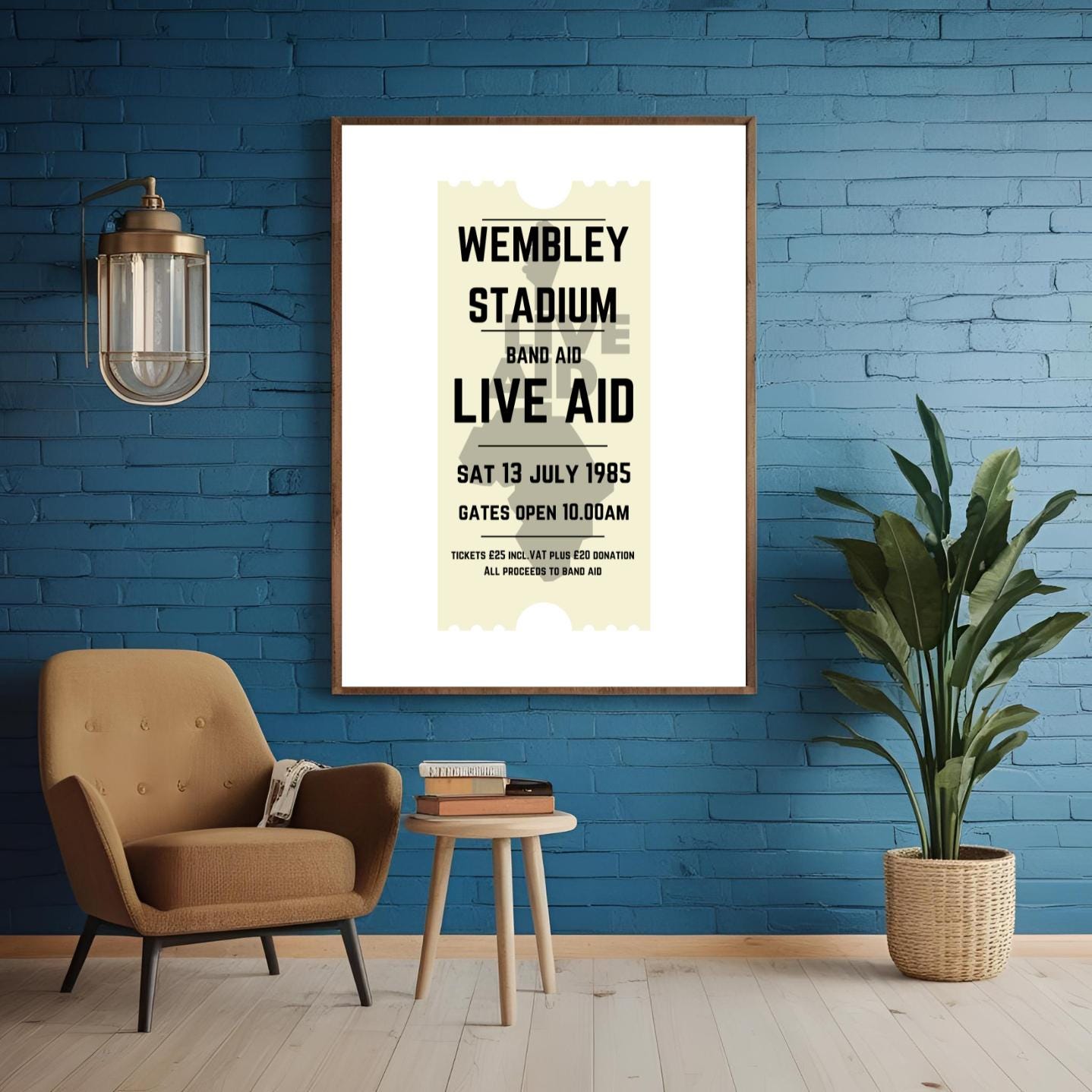 Live Aid 1985 Poster & Ticket – A3 Digital Download Duo | Printable ...