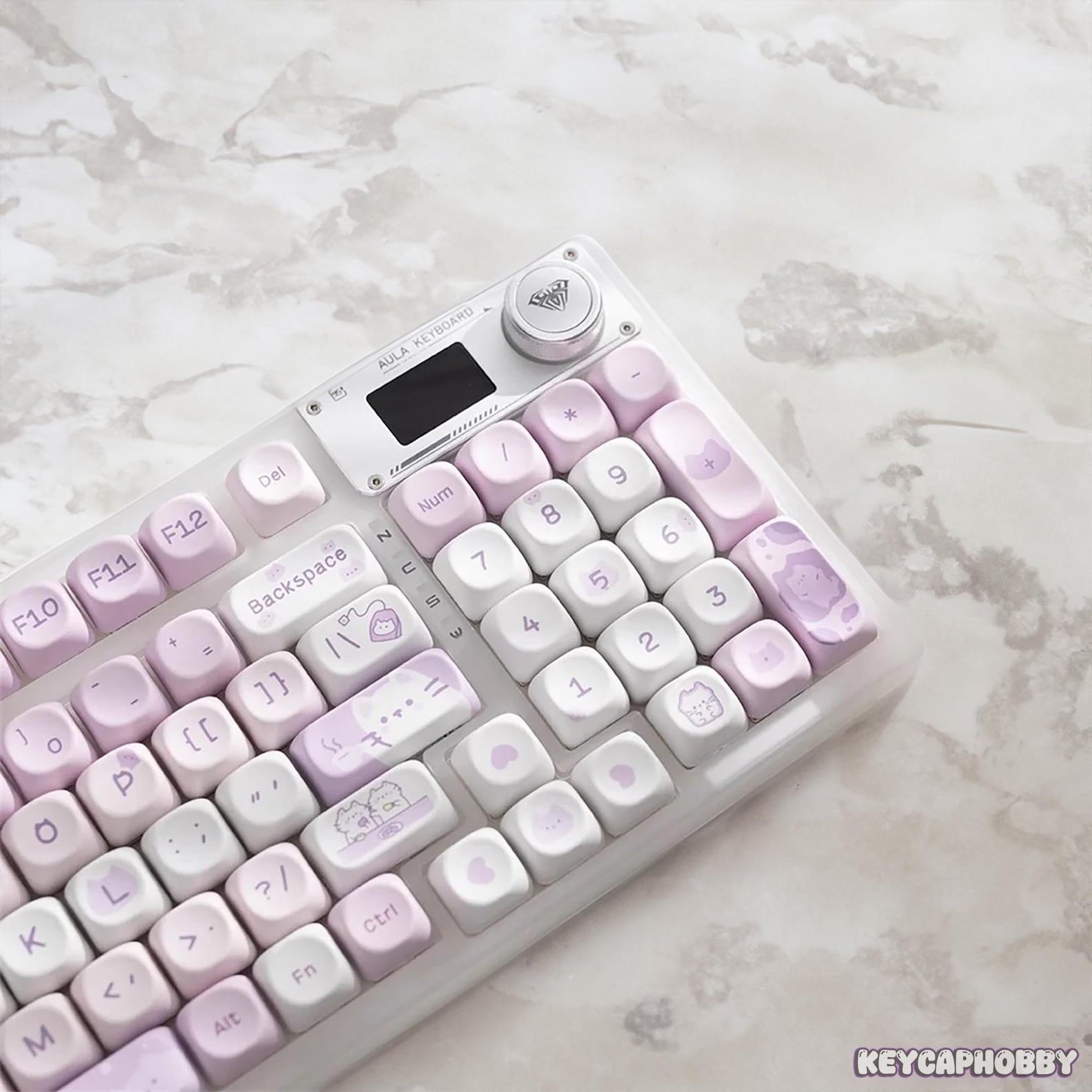 Cute Sweet Kitty Cafe Custom Keycap Set for Mechanical Keyboard 95 Keys ...
