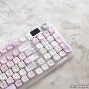 Cute Sweet Kitty Cafe Custom Keycap Set for Mechanical Keyboard |95 ...