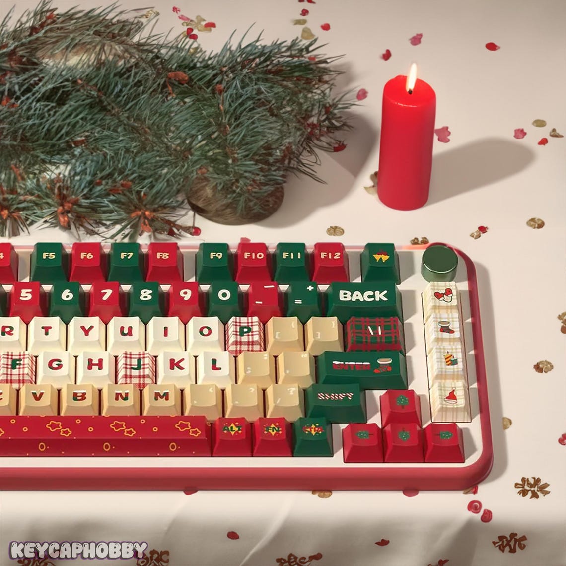 Christmas Spirit Themed Custom Keycap Set for Mechanical Keyboard | 138 ...