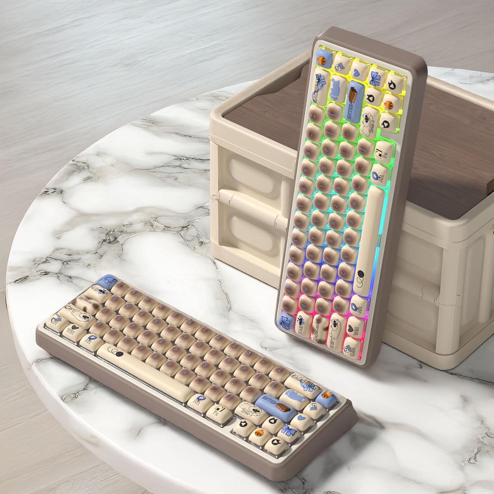 Kitty Milk Keycap Set: 125 PBT Keys, MOG Profile, MX Switch - Etsy