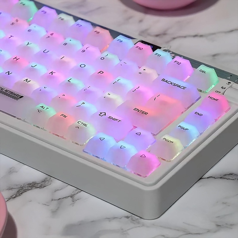 Frosted Ice Keycap Set: 122 Custom PC Keycaps for MX Switch Keyboard - Etsy