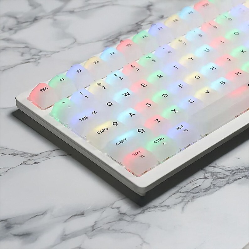 Frosted Ice Keycap Set: 122 Custom PC Keycaps for MX Switch Keyboard - Etsy
