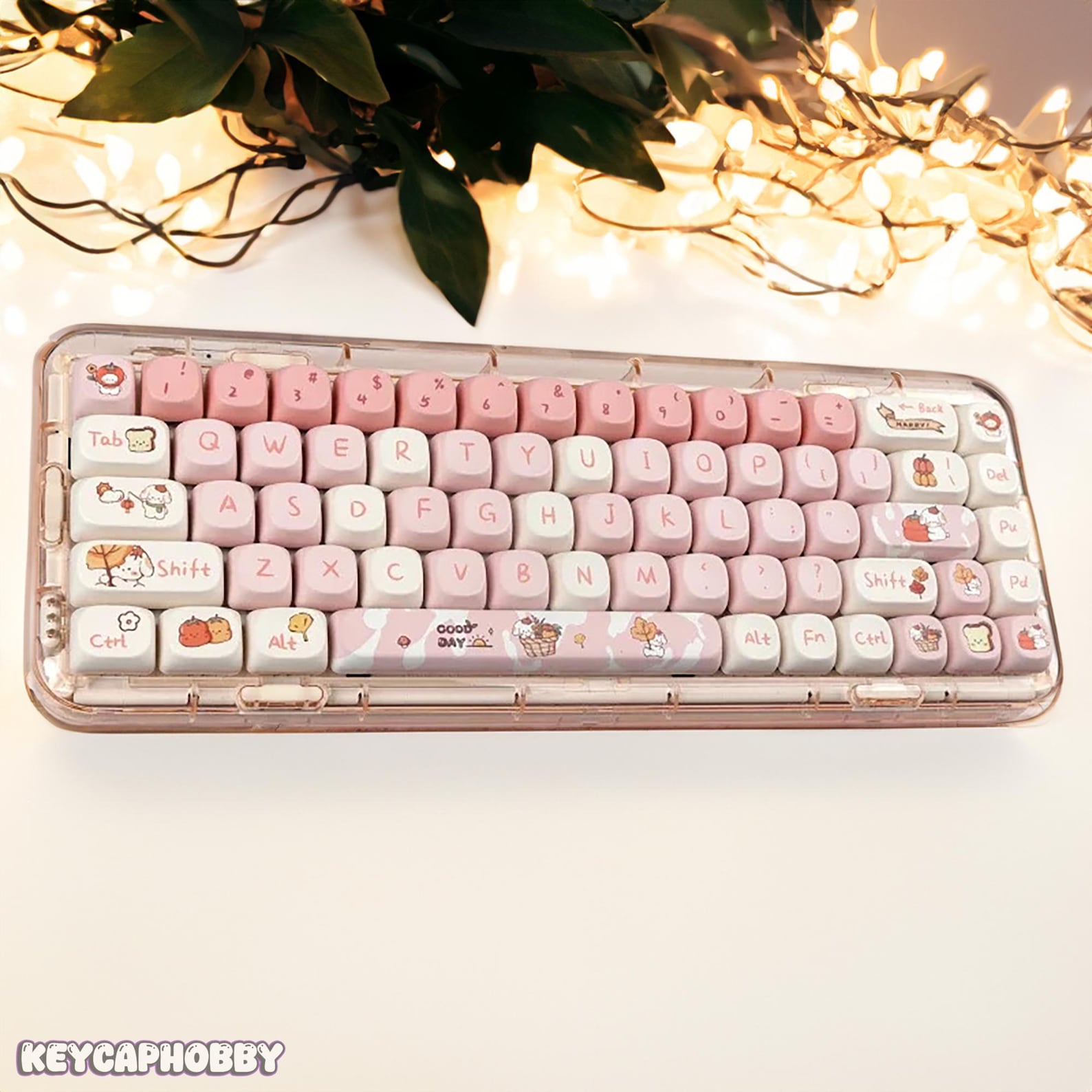 Cute Autumn Pup Theme Custom Keycap Set for Mechanical Keyboard | 140 ...