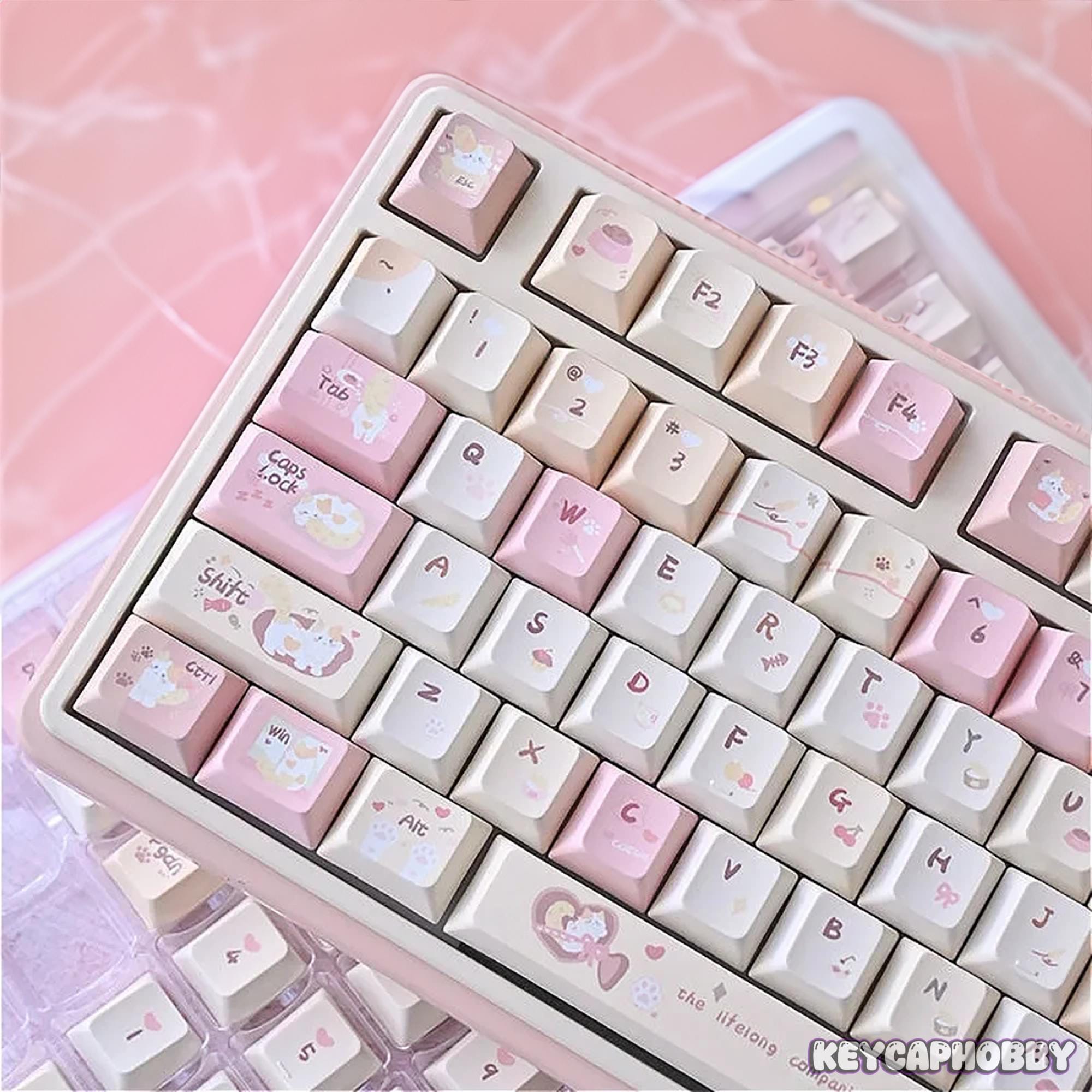 Kitten House Keycap Set | PBT, MX Switch, 137 Keys - Etsy
