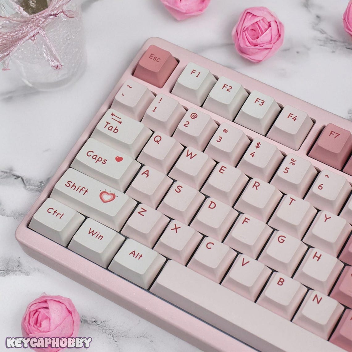Heart Keycap Set: 129 PBT Keys, MX Profile - Etsy